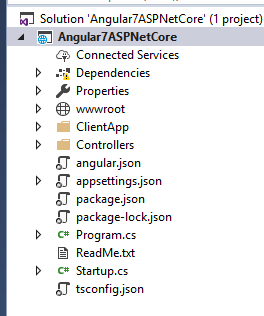 Create an Angular 7 App with ASP.NET Core 2.1