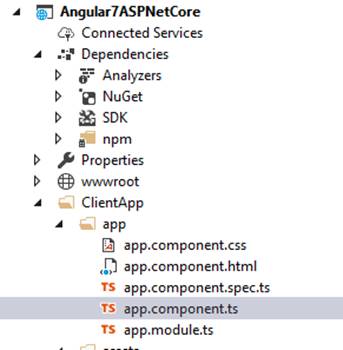 Create an Angular 7 App with ASP.NET Core 2.1