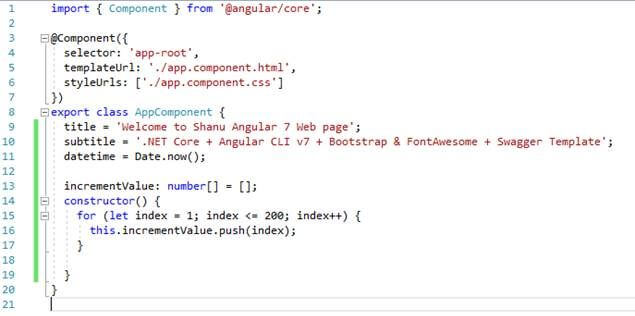 Create an Angular 7 App with ASP.NET Core 2.1