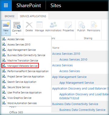 Create And Configure Managed Metadata Service Application In SharePoint 2016