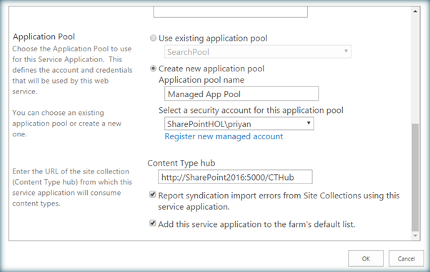 Create And Configure Managed Metadata Service Application In SharePoint 2016