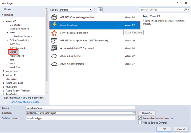 Create And Consume Azure Function From ASP.NET Core