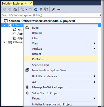 Create And Deploy Provider Hosted Add-In For SharePoint Online - Part Two