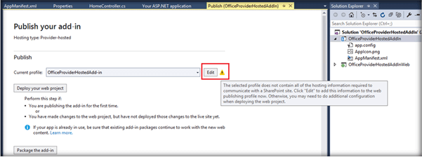 Create And Deploy Provider Hosted Add-In For SharePoint Online - Part Two