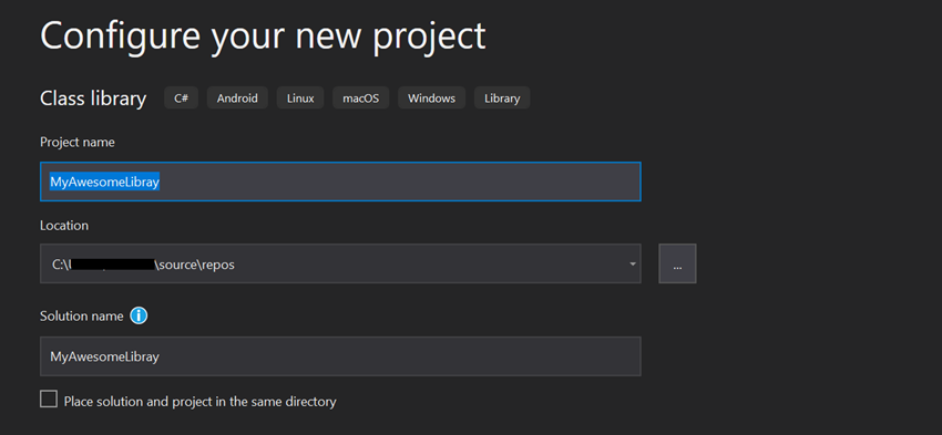 Create And Publish A .NET Core Class Library Package Into NuGet.org