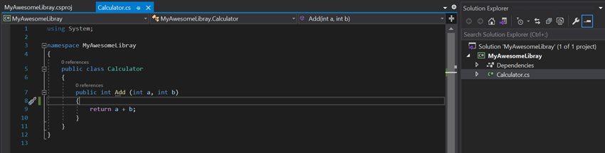 Create And Publish A .NET Core Class Library Package Into NuGet.org