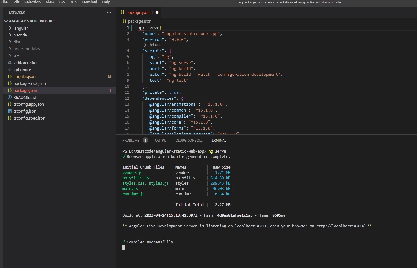 Create and Publish a Static Angular App using Azure Static Apps Create and Publish a Static Angular App using Azure Static Apps