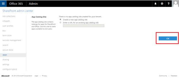 Create App Catalog In SharePoint Online Create App Catalog In SharePoint Online