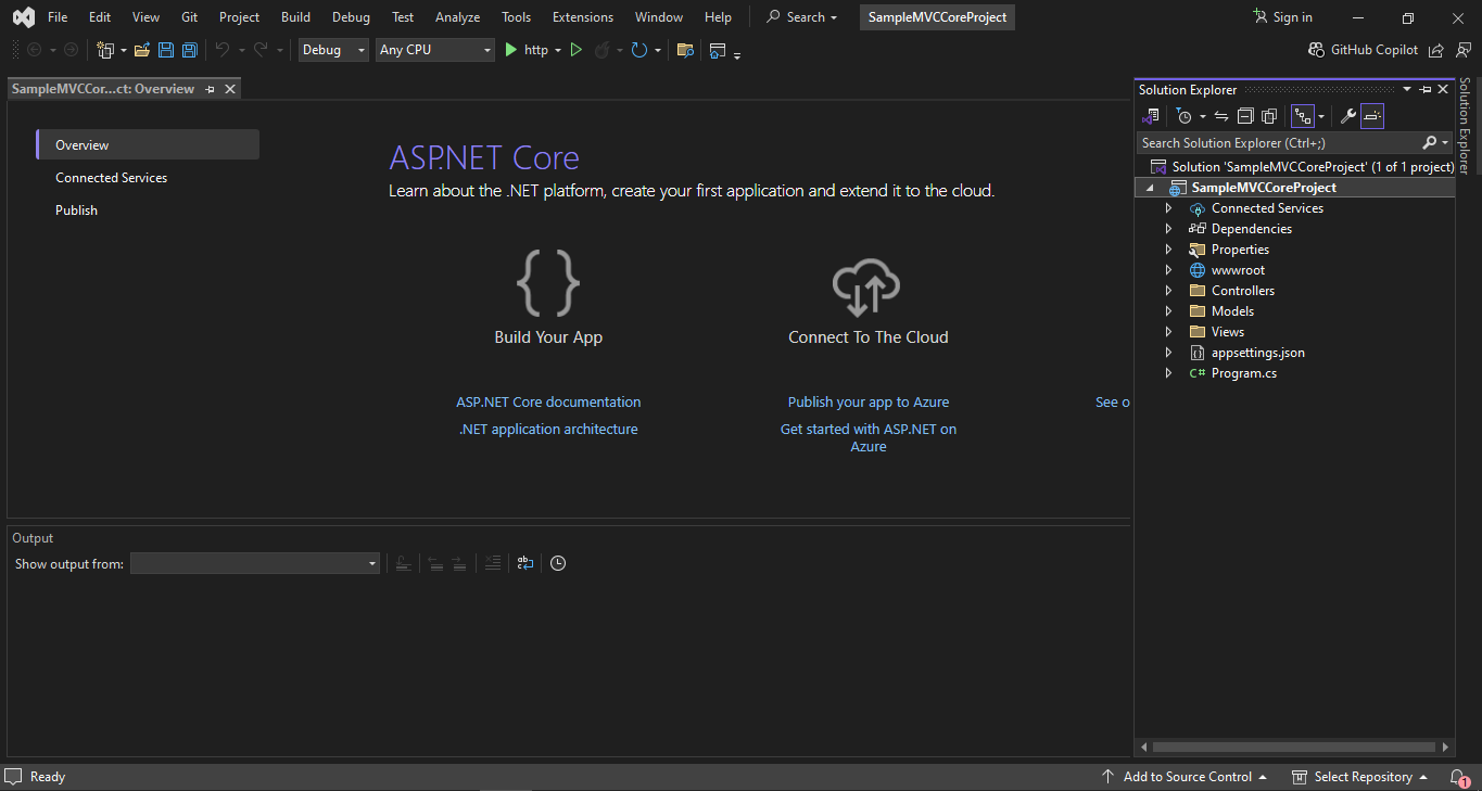 Create ASP.NET Core MVC Application