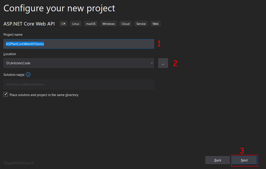 Create ASP.NET Core Web API With Entity Framework Code First Approach