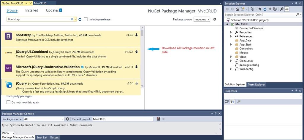 Create An Aspnet Mvc Crud Application With Entity Framework Using Ajax