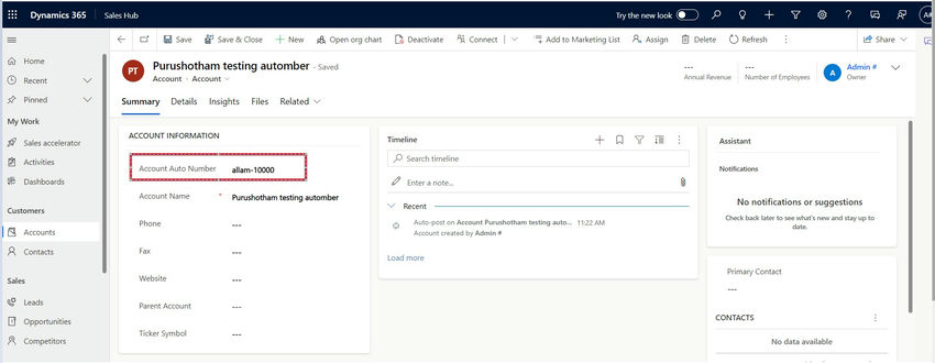 Create Auto-Numbering in Microsoft Dynamics 365 Entities