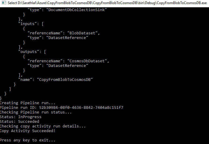 Create Azure Data Factory And Pipeline Using .NET SDK