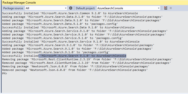 Create Azure Search Index Load Data And Query From Net Sdk 
