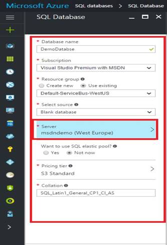 Create Azure SQL Databases And Connect To The Local System