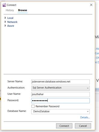 Create Azure SQL Databases And Connect To The Local System
