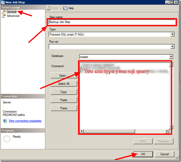 Create Backup Bak File Of Sql Database Using Sql Server Job Agent 9086