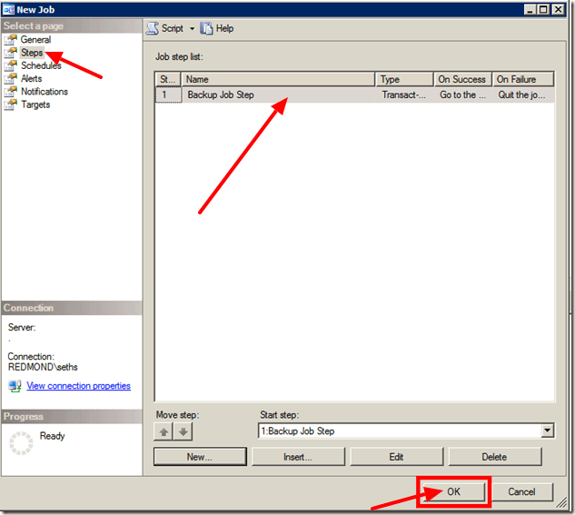 Create Backup Bak File Of Sql Database Using Sql Server Job Agent 8144