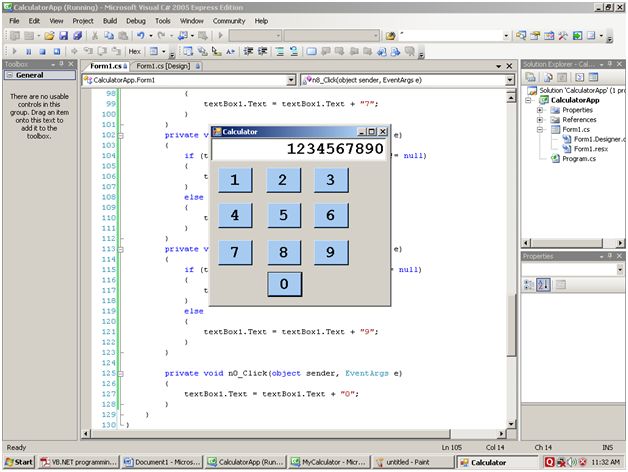 Create Basic Calculator Using Windows Forms And C#