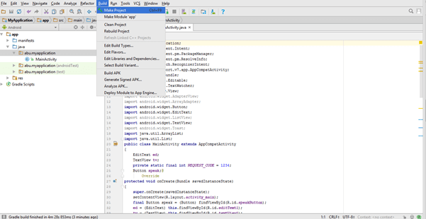 Create Bluetooth Android Application Using Android Studio