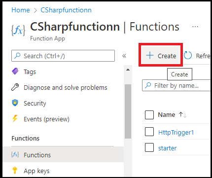 Create Durable Function In Azure Portal