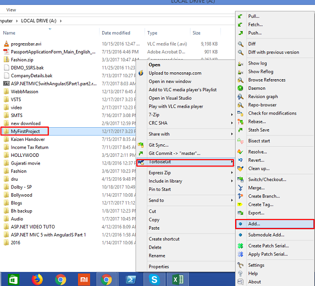 Create First Project In Vsts And Clone It Using Tortoise Git