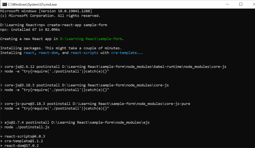 Create Form And Validation In ReactJS