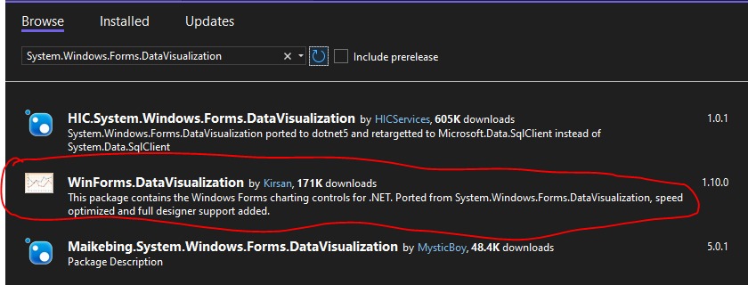 Create Graph Windows Form - WInForm using .Net 8