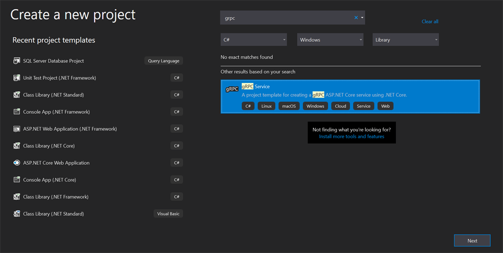 Create a gRPC Server Application With .NET Core Create a gRPC Server Application With .NET Core