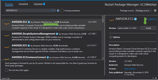 How To Create Launch And Terminate Ec2 Instance Using Aws Sdk For Net