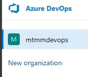 Create New Organization and Project in Azure Devops Tenant