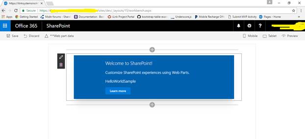 Create New SharePoint Client Side Web Part (SPFx)