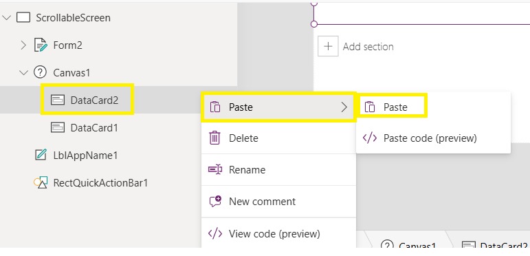 Create Scrollable Screen in PowerApps
