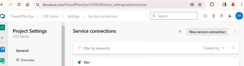 Create Service Connections in Azure DevOps