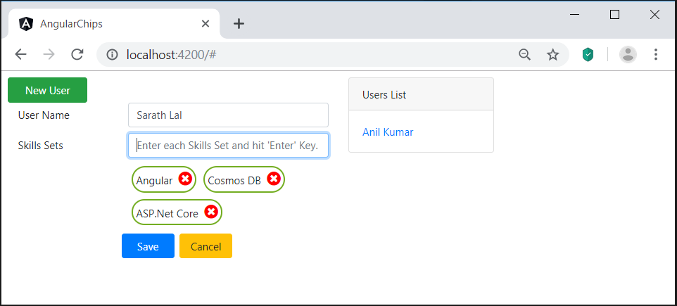 Create Simple Chips In Angular Without Material Design