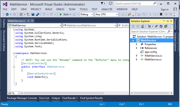 Create Simple Wcf Service And Host It On Console Application