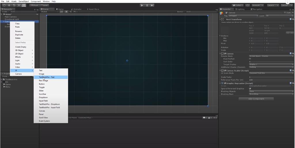 Create A Start Menu Scene Using C# Script In Unity 3D