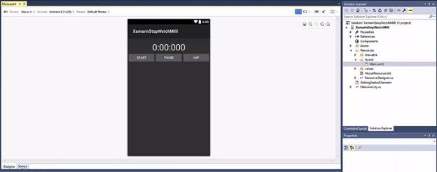 Create StopWatch Application In Xamarin.Android Using Visual Studio