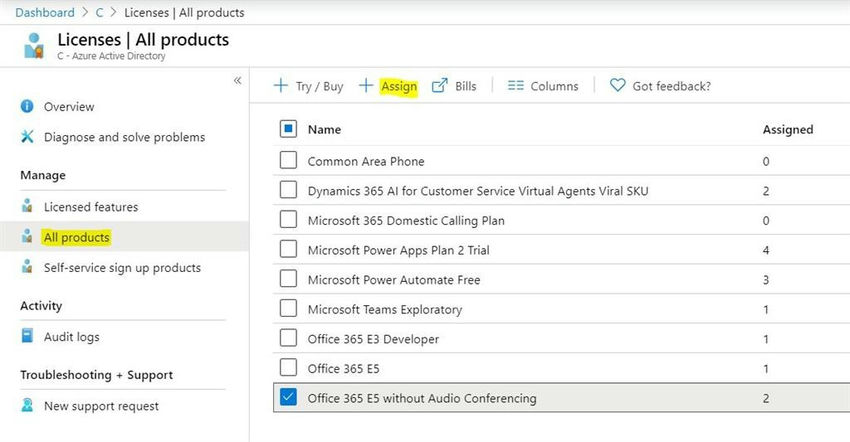 Create User In Azure AD And Assign Office 365 Licenses Using Power Automate