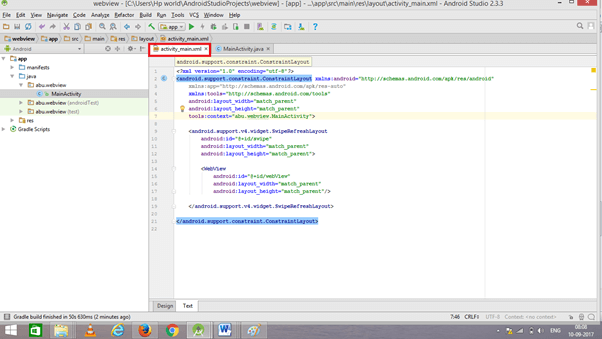 Create Web Browser Android Application Using Android Studio