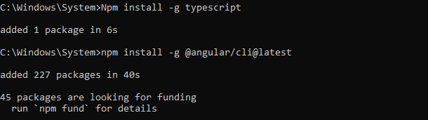 Create Your First Angular Using Angular Cli 1706 Node 2001 Npm 7924