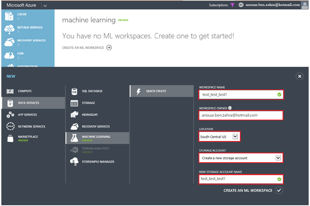 Create Your First Azure Machine Learning Workspace Create Your First Azure Machine Learning Workspace