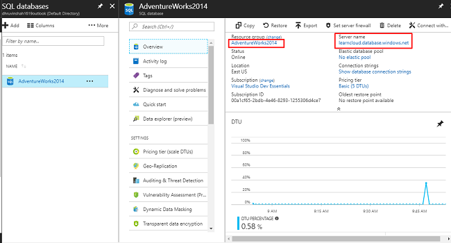 Create Your First Azure Sql Database Using Azure Port