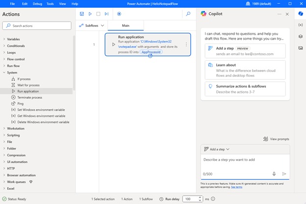 Create Your First Desktop Flow in Power Automate Desktop (PAD)
