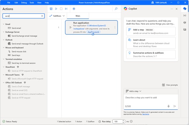 Create Your First Desktop Flow in Power Automate Desktop (PAD)