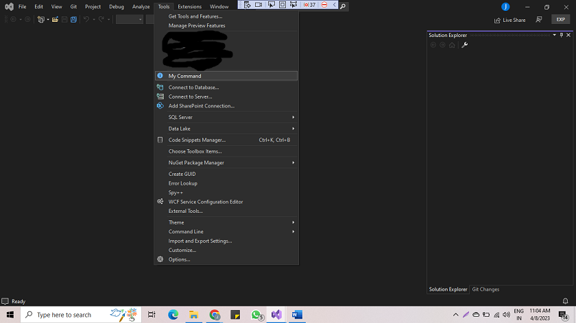 Create Your First Visual Studio Extension