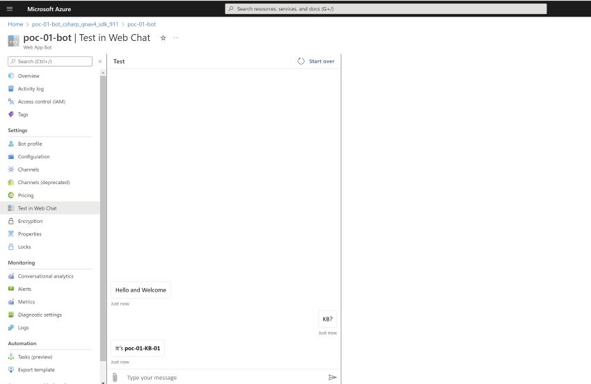 Create Your Own Basic Azure Chatbot (QnA) Without Any Code