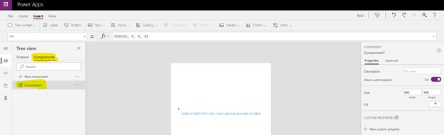 Creating A Custom Component In Power Apps