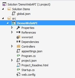 Creating A New .NET Core Web Application Using Visual Studio 2015