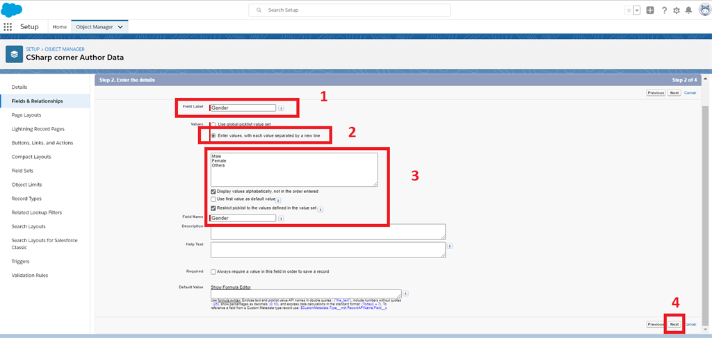 Creating a Picklist and Multiselect Picklist in Salesforce Object Creating a Picklist and Multiselect Picklist in Salesforce Object